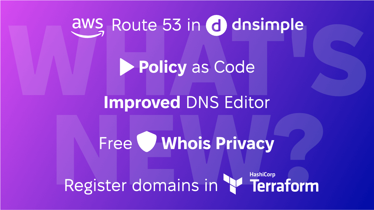 What's New at DNSimple — Summer 2023 - DNSimple Blog